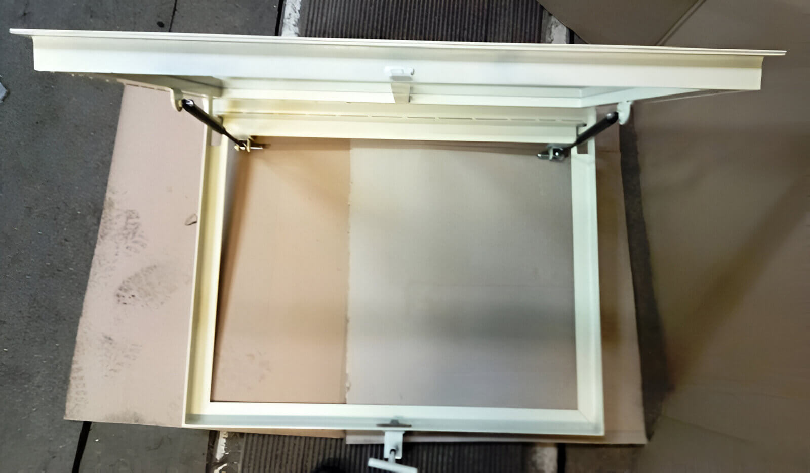 Glass hatch door 900×900 mm — KMF LUKE — custom access hatch doors ...